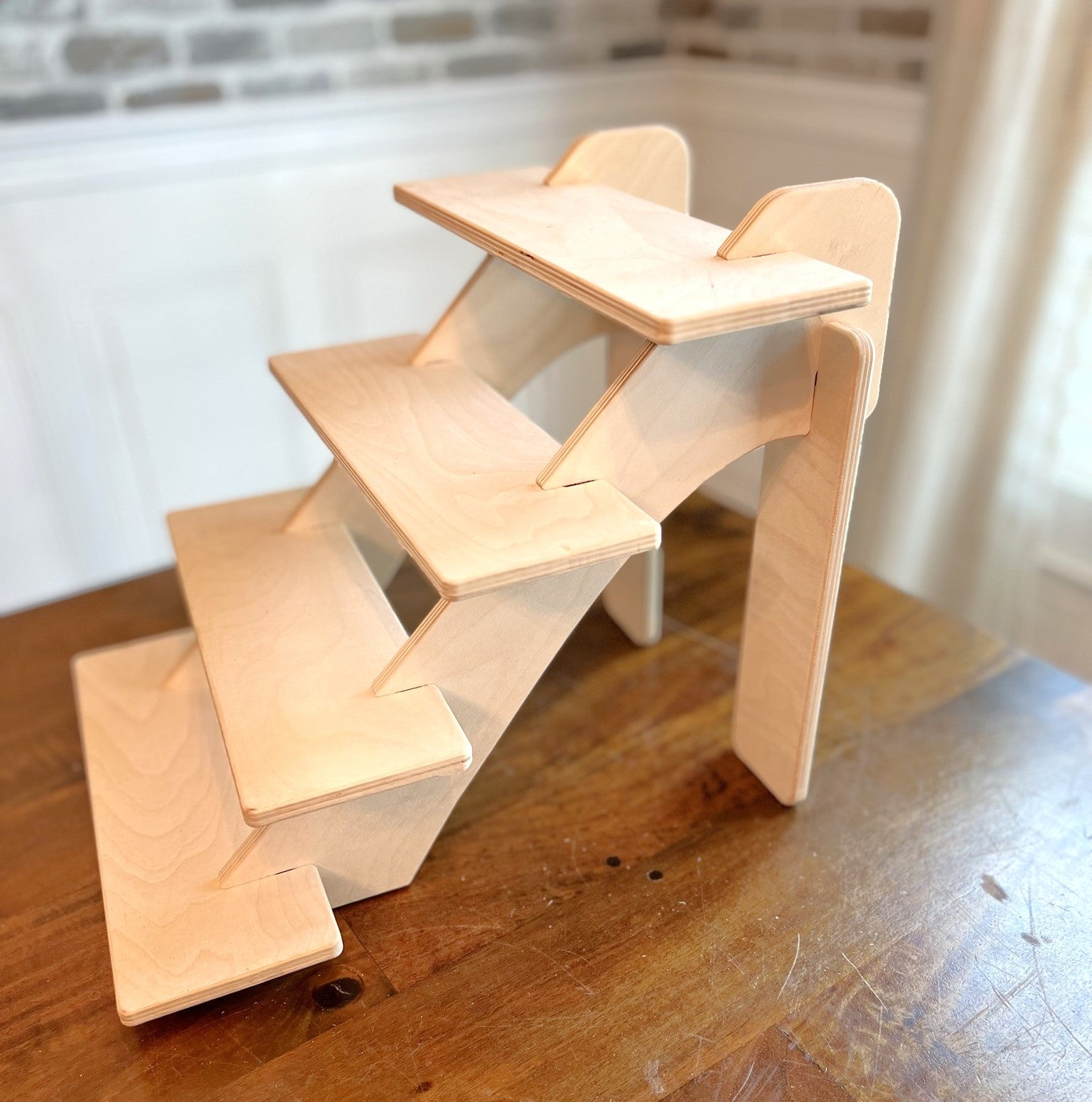 4-Tier 14" Display Stand in Birch or MDF – Wood Evolutions