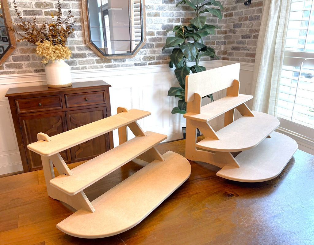 2-Pack MDF Display Stands $160 – Wood Evolutions