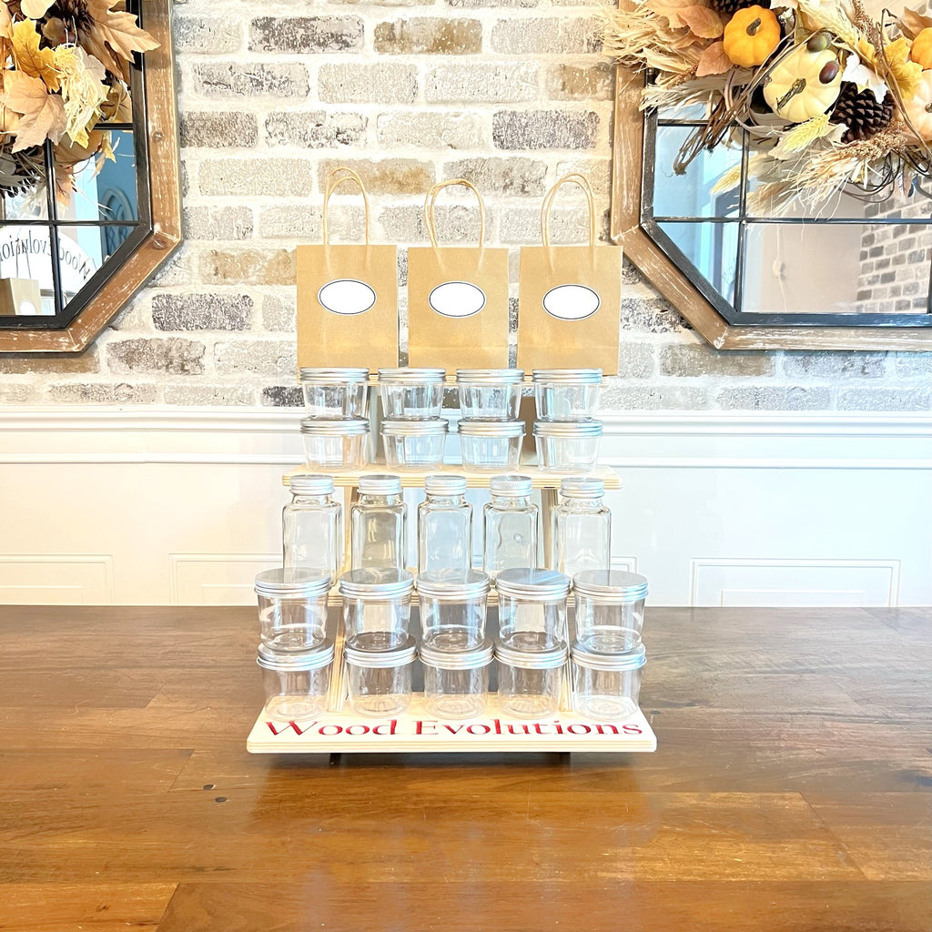 4-Tier 14" Display Stand in Birch or MDF – Wood Evolutions